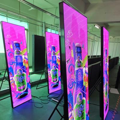 China 680x2000mm Advertising LED Screens with Vibrant 1R1G1B Color Configuration for sale