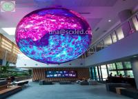 China P2.5 Sphere LED Display Screen 360° Full Color Indoor Ball with 43222 Pixels/m² Density and 1200Hz Refresh Rate for sale