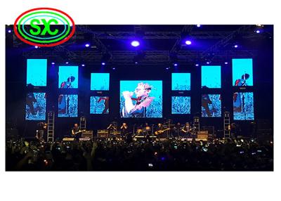 China Indoor Rental P3.91 Advertising Display 1200cd Brightness for stage show for sale