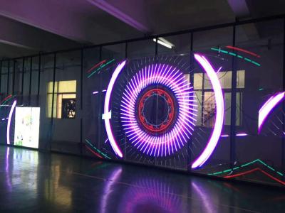 China Transparent LED Screen indoor full color smd1921 p3.91-7.81mm indoor transparent glass led board led panels for sale