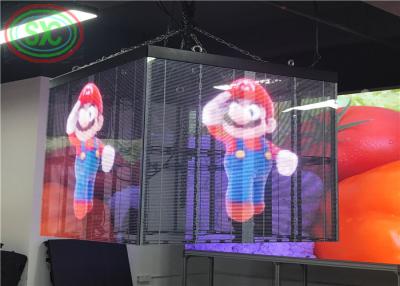 중국 광대 관점 투명 풀 컬러 LED 그리드 스크린 3년 보증 판매용