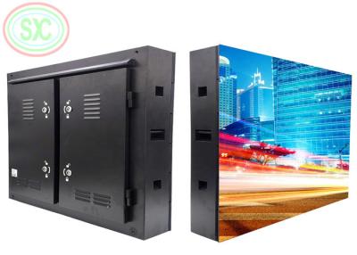 중국 단일 열 철 바닥은 동기화 시스템을 갖춘 P10 야외 LED 빌보드를 탑재합니다 판매용