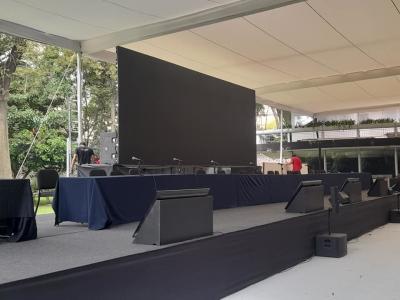 중국 실내 P4 주도하는 화면 512x512mm이 알루미늄 판넬 임대 무대 주도하는 비디오 월 큰 디스플레이 화면을 던지는 것 죽은 풀 컬러 판매용