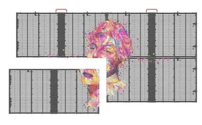 중국 P3.91-7.82mm 투명 LED 스크린 실내 1500nits SMD 비디오 월 판매용