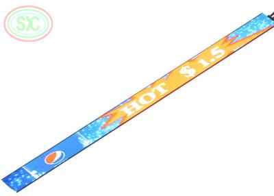 중국 P1.875 LED 선반 화면 900x60mm 800cd/sqm 실내 디스플레이 판매용