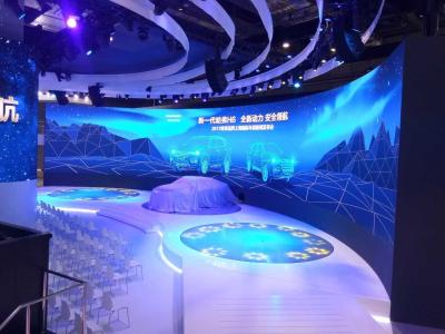 Cina Piccolo tabellone per le affissioni di fusione sotto pressione principale dell'interno del pannello del gabinetto dello schermo di visualizzazione del passo P3 di alto difinition 576*576mm in vendita