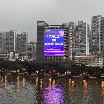 China Transparent LED Panel Screen Outdoor P3.91 P7.82 Advertising LED Poster Glass Display ,1m by 1m cabinet,7500brightnVideo for sale