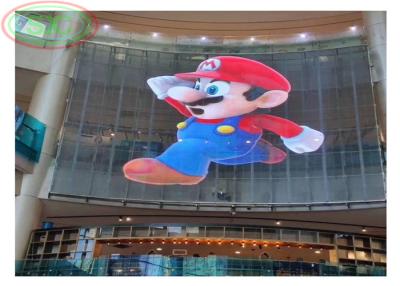 China Full color Transparency 60% indoor P3.91-7.82 Transparent LED Screen for sale