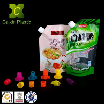 China plastic anti-leak spout cap for liquid washing detergent for sale