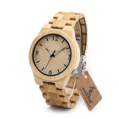 China wrist watch for ladies nature bamboo quartz style fashion watch for sale