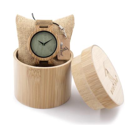 China wooden quartz wristwatch wood dial leather band watches for men for sale