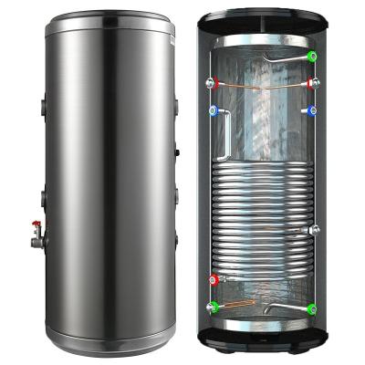 China Stainless Steel Duplex Tank Buffer Tank For Heat Pump 500L Solar Powered Hot Water Tank for sale