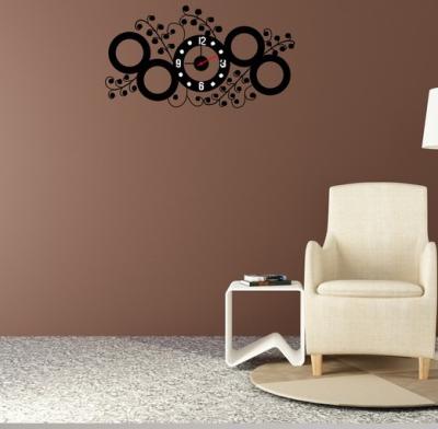 China hot sale unique fashion circle wall mirror clocks 3d diy clocks watch for home decoration for sale