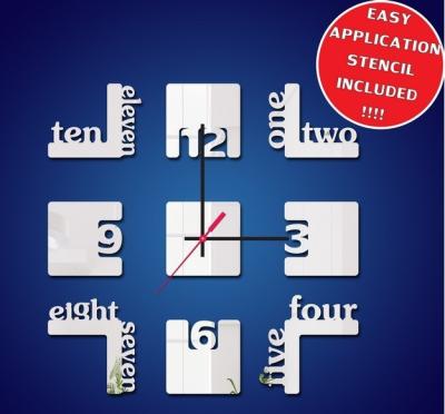 China New Creative DIY Wall Clock Home Interior Decoration Digit Number Wall Clock Wholesale for sale