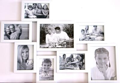 China best selling ps photo frame white photo frame multi photo frame home decoration for sale
