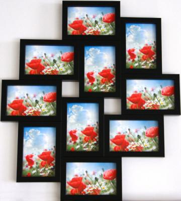 China wholesale PS photo frame black photo frame collage photo frame home decoration for sale