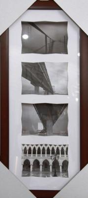 China Hot sale PS photo framebrown photo frame multi photo frame homedecoration 4 opening framef for sale
