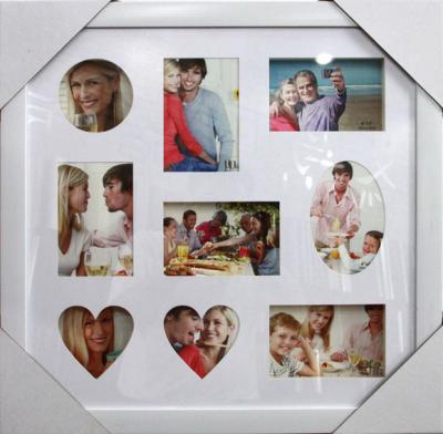 China Best selling plastic photo frame white photo frame multi photo frame square photo frame for sale