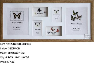 China Hot sale plastic photo frame PS photo frame multi aperture photo frame home decoration for sale