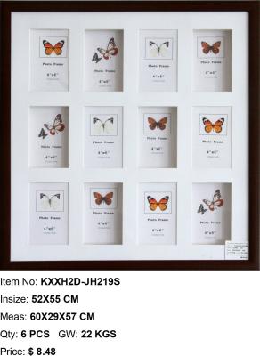China Hot sale plastic photo frame PS photo frame multi aperture photo frame home decoration for sale