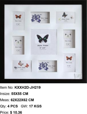 China wholesale plastic photo frame PS photo frame multi aperture photo frame home decor style for sale
