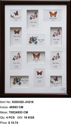 China best selling 3d photo frame PS photo frame multi aperture photo frame home decor style for sale