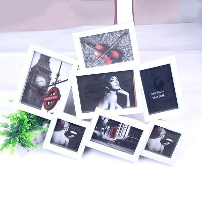 China Chinese Manufacturer 7 opening photo frame wall decoration ps collage picture frame for sale