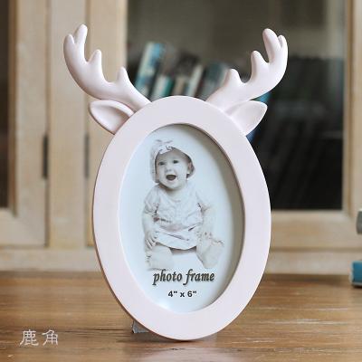 China Factory  Direct  Promotion wholesale custom creative good quality animals plush Rabbit ear  Cat ears antlers photo frame for sale