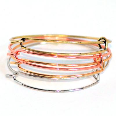China alloy latest design charm bangles ,adjustable expandable bangle ,adjustable wire bangle bracelet wholesale for sale