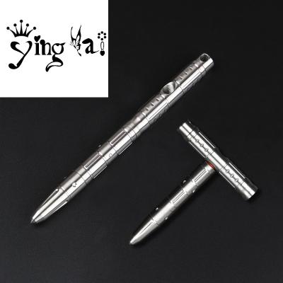China Wholesale Special Design Professional self defence stainless steel Multi Function T Tactical Pen for sale