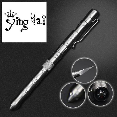 China Wholesale Special Design multi founctional tactical pen with compass and knife Self Defense tool for sale