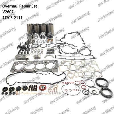 Cina V2607 Overhaul Rebuild Kit Cylinder Liner Piston With Pin Kit Valve Seat Valve Guide Gasket Kit For Kubota in vendita