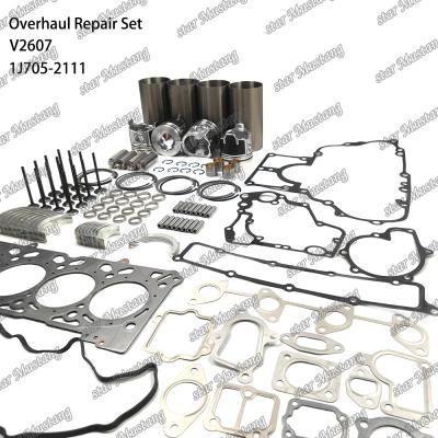 Cina V2607 Overhaul Rebuild Kit Cylinder Liner Piston With Pin Kit Valve Seat Valve Guide Gasket Kit For Kubota in vendita