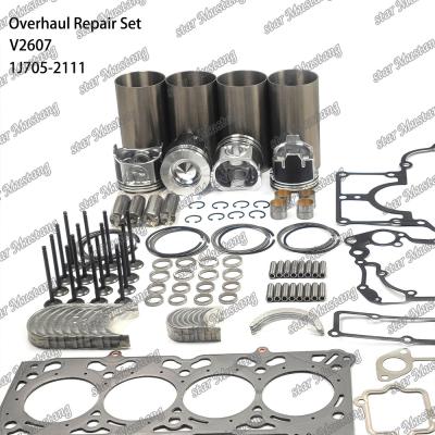 Cina V2607 Overhaul Rebuild Kit Cylinder Liner Piston With Pin Kit Valve Seat Valve Guide Gasket Kit For Kubota in vendita