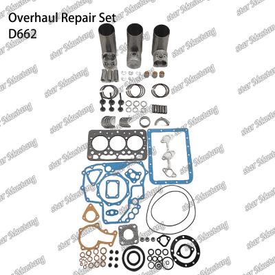 Cina D662 Overhaul Repair Kit Cylinder Liner Piston Kit Gasket Kit Valve Seat Guide Main Bearing Con Rod Bearing For Kubota in vendita