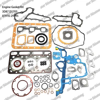 China 3D87-D1703 Full Gasket Set Asbestos 07916-29595 Suitable For Kubota for sale