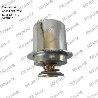Китай Thermostat 6D114 6CT 6741-61-1610 5274887 76℃ Engine Part продается