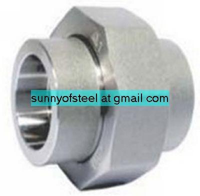 China MSS SP-83 class 3000 steel pipe unions,scoket-welding and threaded for sale