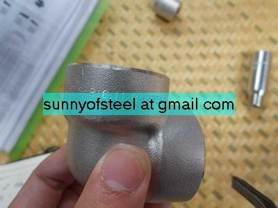 China UNS N07718/2.4668 forged socket welding SW threaded pipe fittings fitting for sale