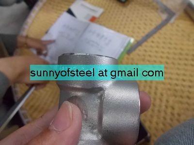 China Alloy K-500/Monel K-500 forged socket threaded elbow tee cap cross coupling for sale