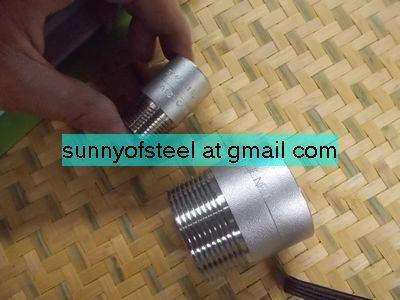 China UNS N06455/2.4610 forged socket threaded plug nipple boss union insert for sale