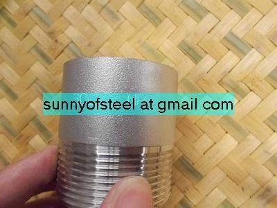 China Alloy C-22/Hastelloy C-22 forged socket threaded plug nipple boss union insert for sale