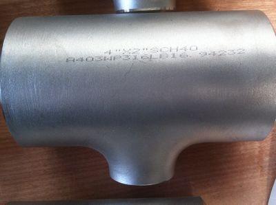 China ASTM A403 WP316LN seamless tee for sale