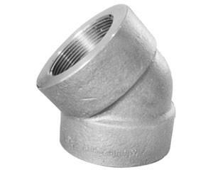 China ASTM B564 UNS N08031 NPT threaded 45deg elbow for sale