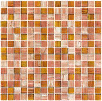 China Elegent Pink and gold color with gold line glass mosaic mix pattern background for sale