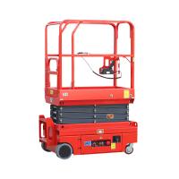 Quality 3m 4m 19 foot Mini Compact Electric Scissors Lift Platform Table Indoor Facility for sale