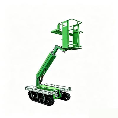China Aerial Tracked Picking Boom Lift Platform 100kg 2.5m Compact Orchard Crawler For Tree Pruning for sale