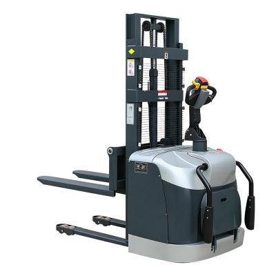 China 2T 4.5m Electric Straddle Stacker Pallet Truck AC Powered 24V 120AH for sale