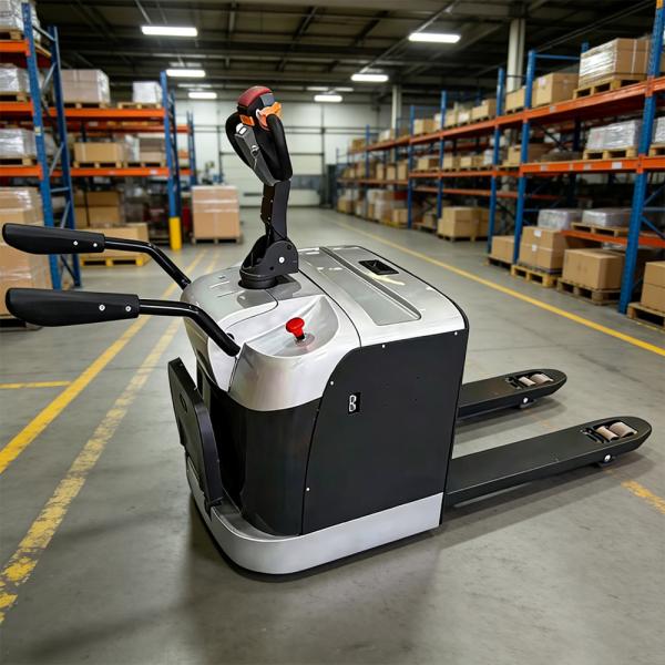 Quality Battery Powered Walkie Straddle Pallet Stacker Truck Heavy Duty Horizontal for sale