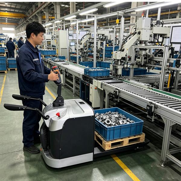 Quality Battery Powered Walkie Straddle Pallet Stacker Truck Heavy Duty Horizontal for sale